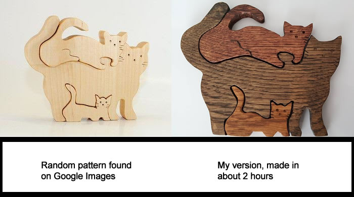 Scrollsaw Cat Puzzle - Pratt Family Blog