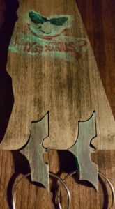 Scrollsaw Batman Keychain Holder + Free Pattern - Pratt Family Blog